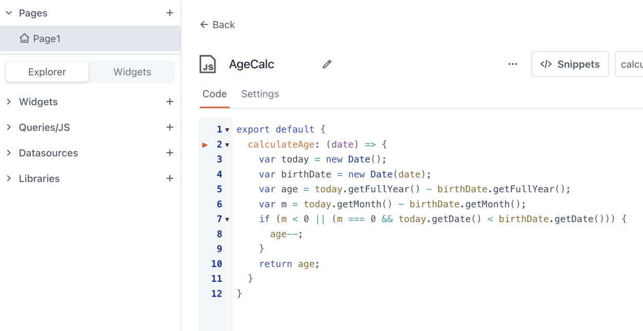 Use Custom Logic In Appsmith Table Cells Calculate Age Appsmith